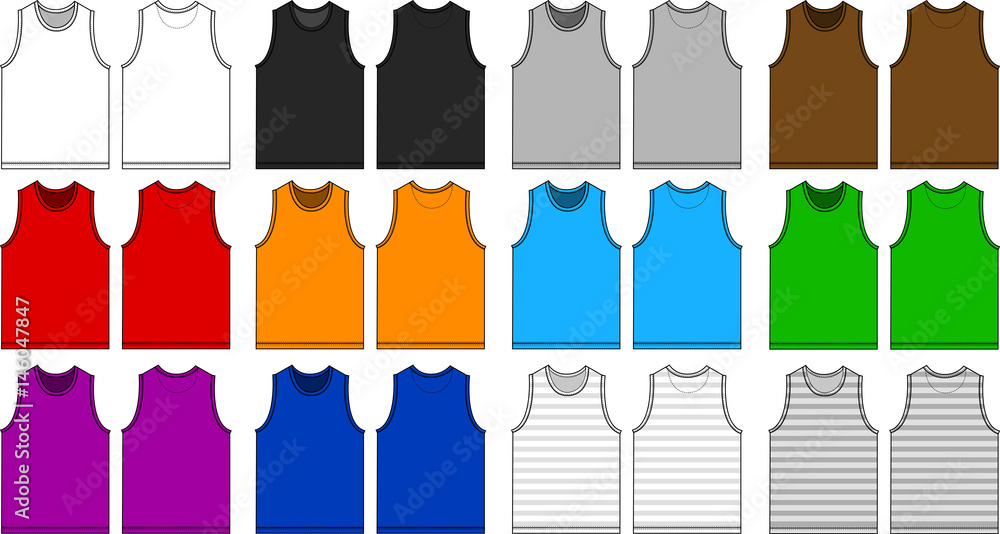 Tank top illustration [vector] Stock Vector | Adobe Stock