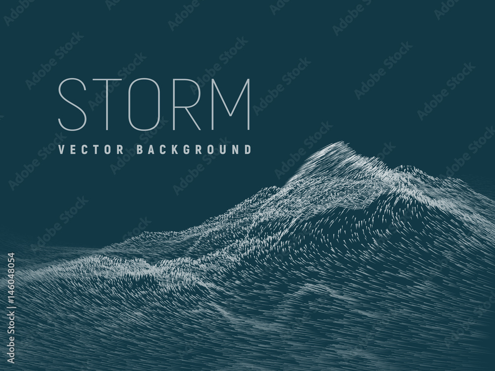 Storm .Vector background Stock Vector | Adobe Stock