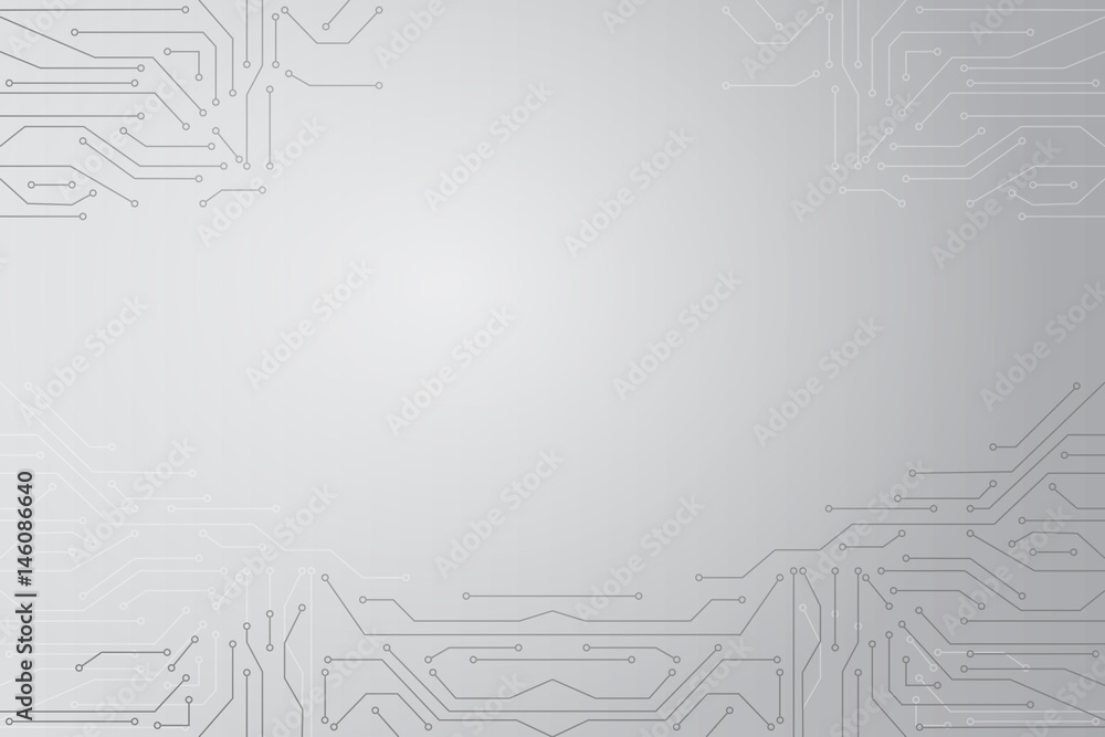 Vector micro chip, micro scheme elements design. Abstract technology ...