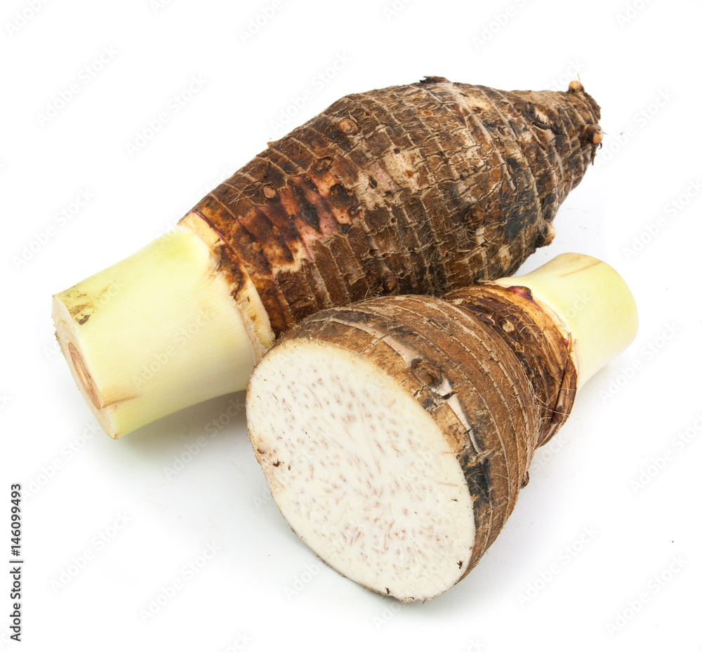 slice of taro isolated Stock Photo | Adobe Stock