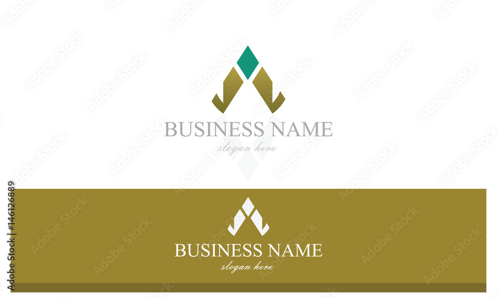 triangle up business logo vector Stock Vector | Adobe Stock