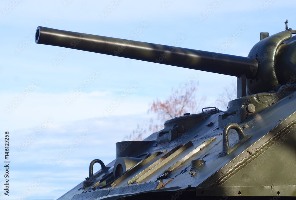 tank machine gun armour army war weapon Stock Photo | Adobe Stock