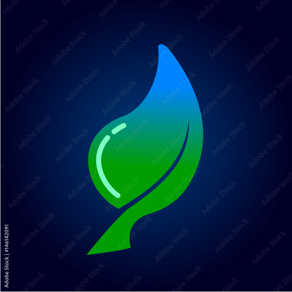 baground blue water leaf Stock Vector | Adobe Stock
