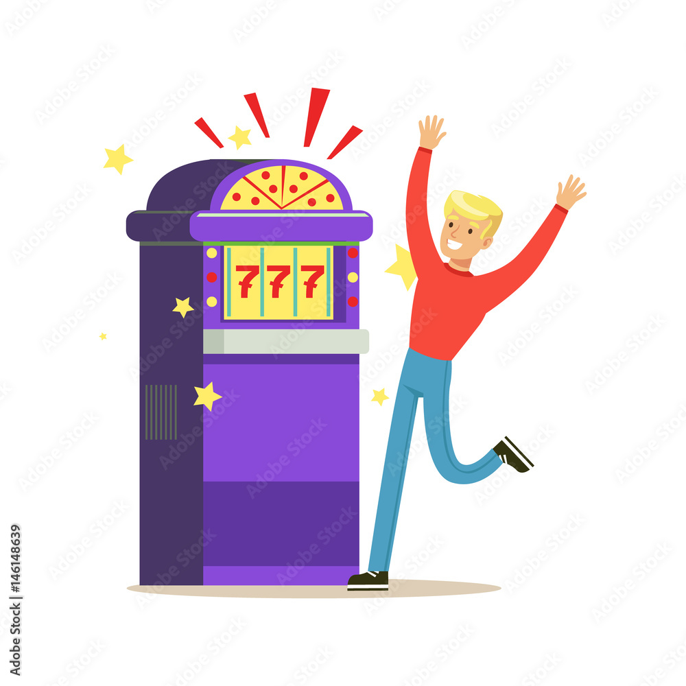 Slot Machine Cartoon Clip Art