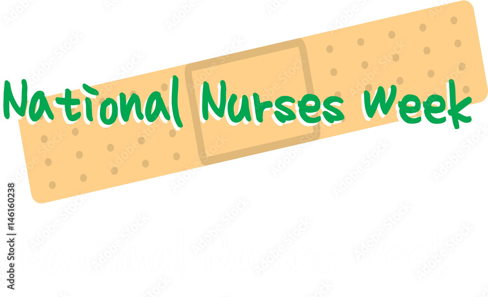 National Nurses Week bandaid Stock Vector | Adobe Stock