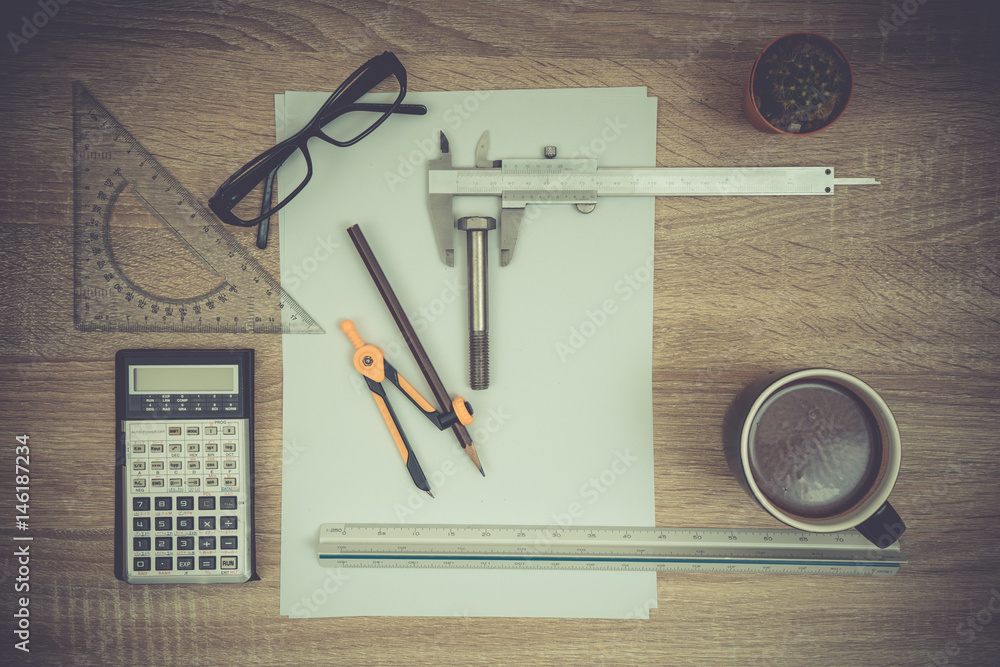 drawing equipment Stock Photo | Adobe Stock