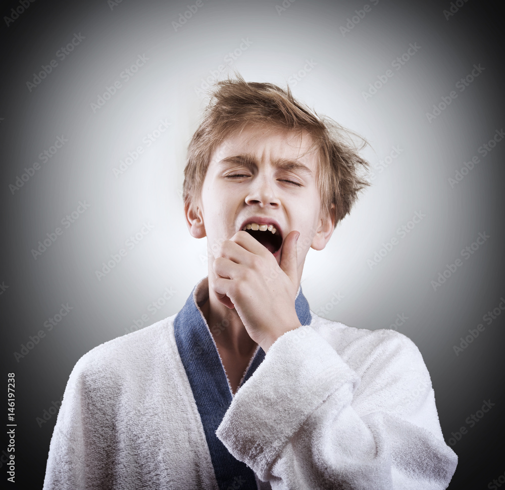Portrait of tired boy. Photos | Adobe Stock