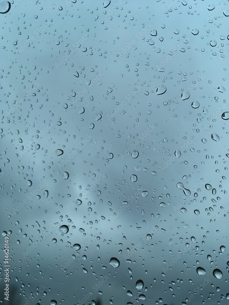 raindrops on the window Stock Photo | Adobe Stock