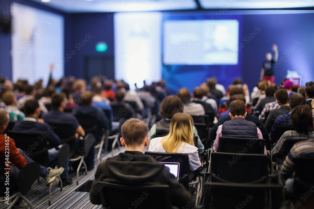 People at the conference hall. Rear view Stock Photo | Adobe Stock