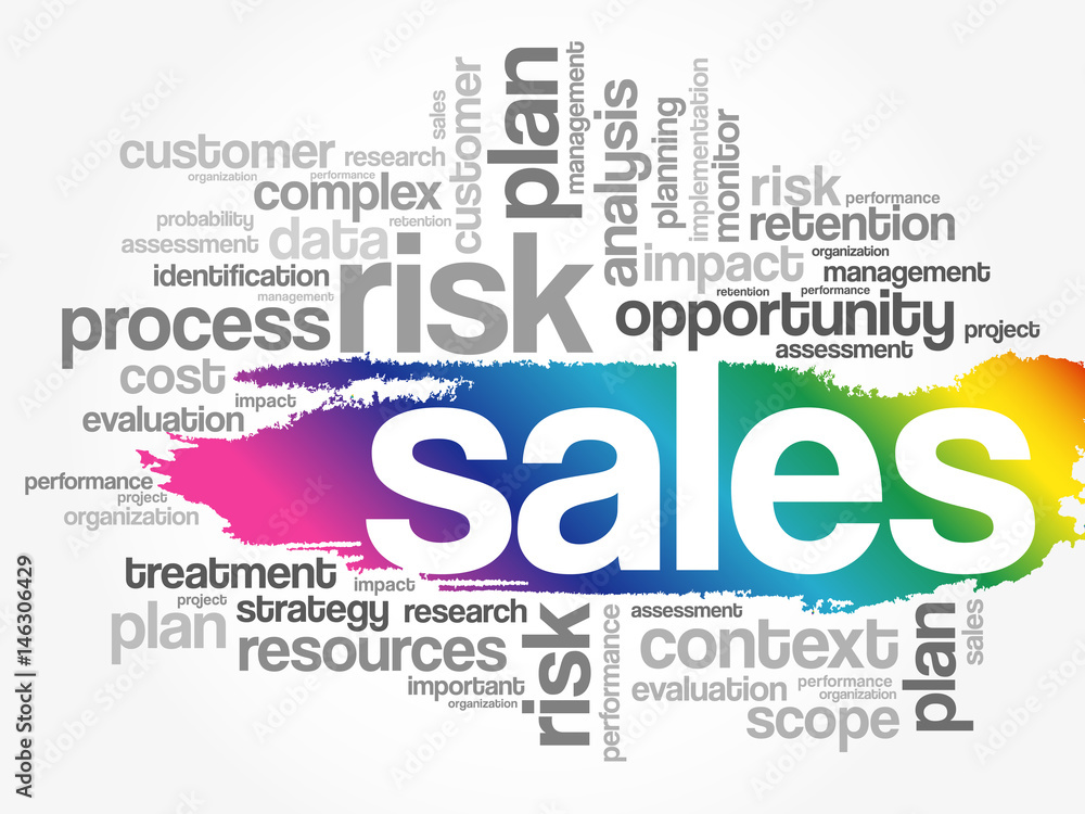 Sales word cloud, business concept background Stock Vector | Adobe Stock