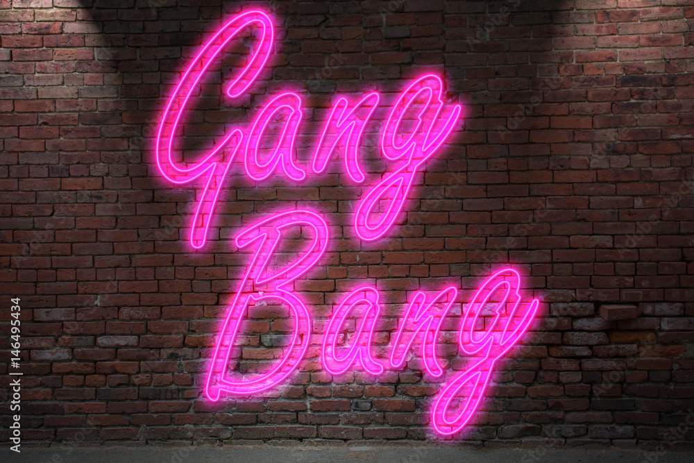 Gang Bang Neon Stock Illustration | Adobe Stock