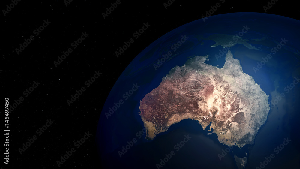 Extremely detailed and realistic high resolution image of Australia ...