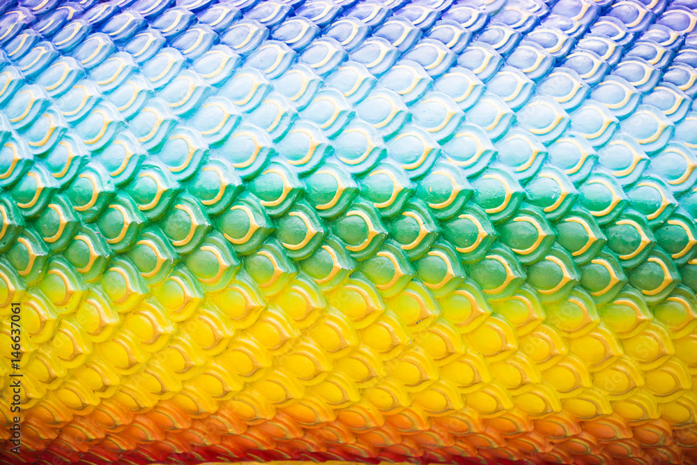 Rainbow dragon scales, background Stock Photo | Adobe Stock