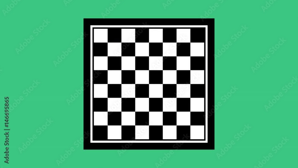 Chess infographic animation. pawn, knight, bishop, castle, queen, king ...
