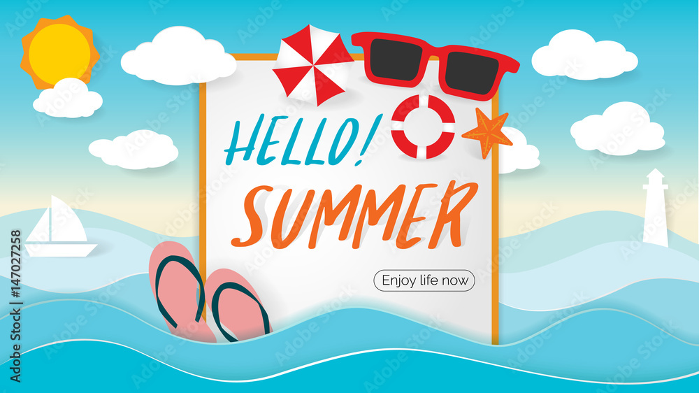 Summer Theme Background Template - Infoupdate.org