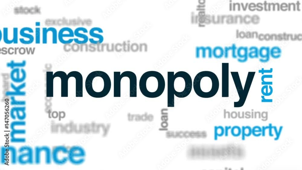 Monopoly animated word cloud, text design animation. vídeo do Stock ...