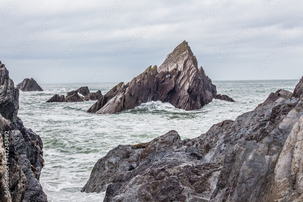 Jagged rocks Stock Photo | Adobe Stock