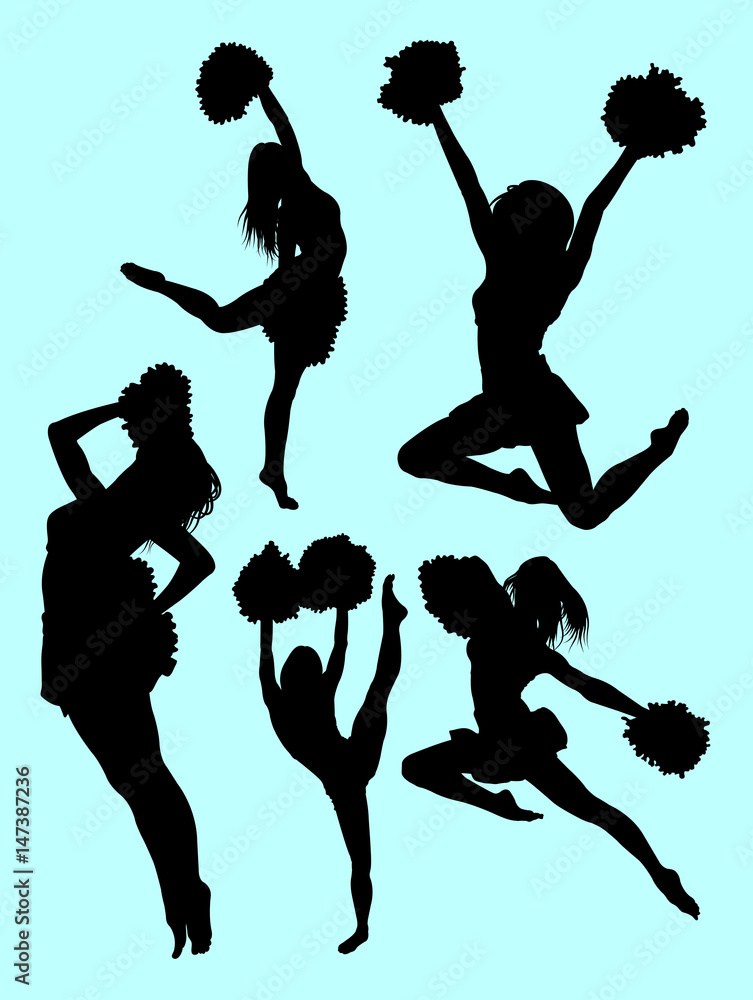 Female Step Team Silhouette