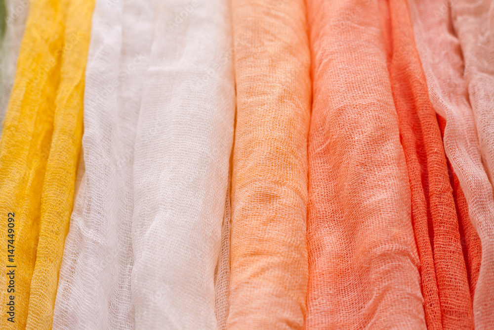 Painted gauze, pieces of fabric for a nice bright background, all ...