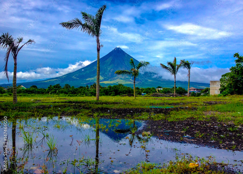 mt. mayon Stock Photo | Adobe Stock