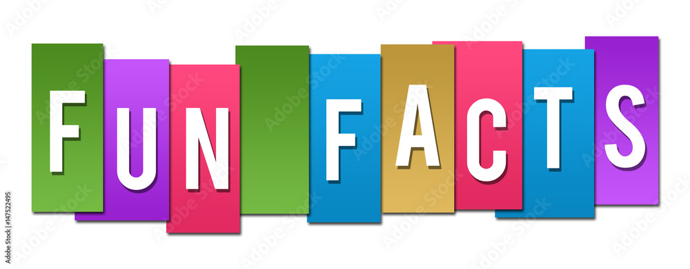 Fun Facts Colorful Stripes Stock Illustration | Adobe Stock