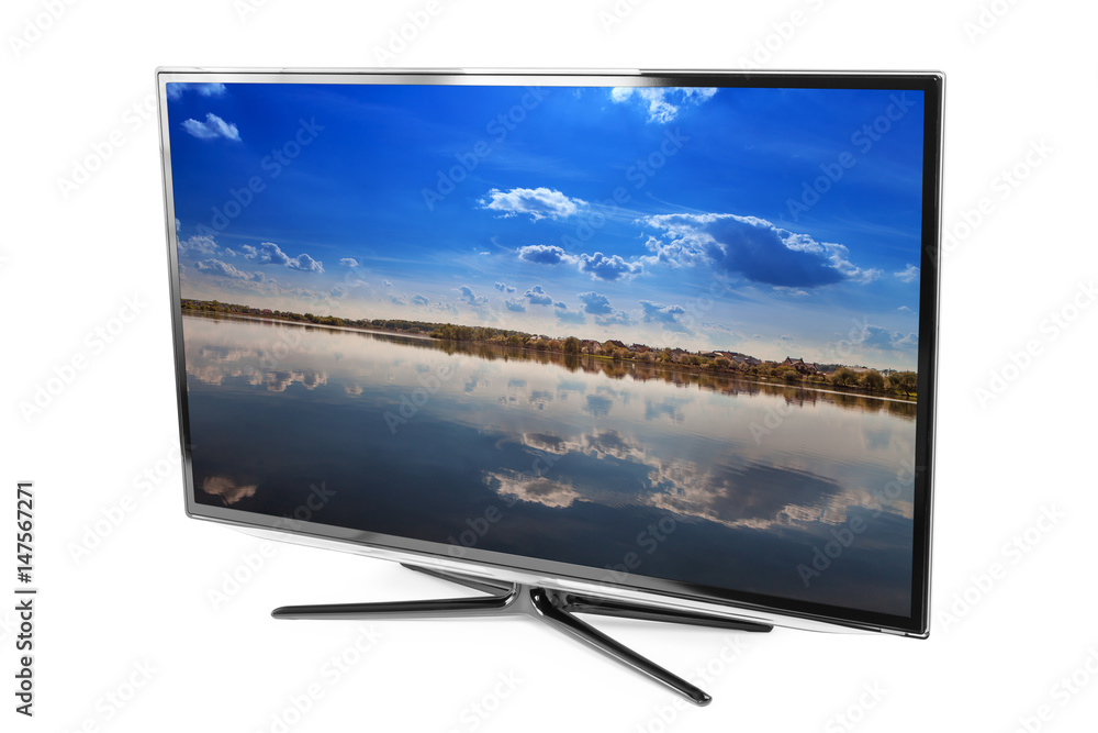 4k monitor isolated on white Stock Photo | Adobe Stock