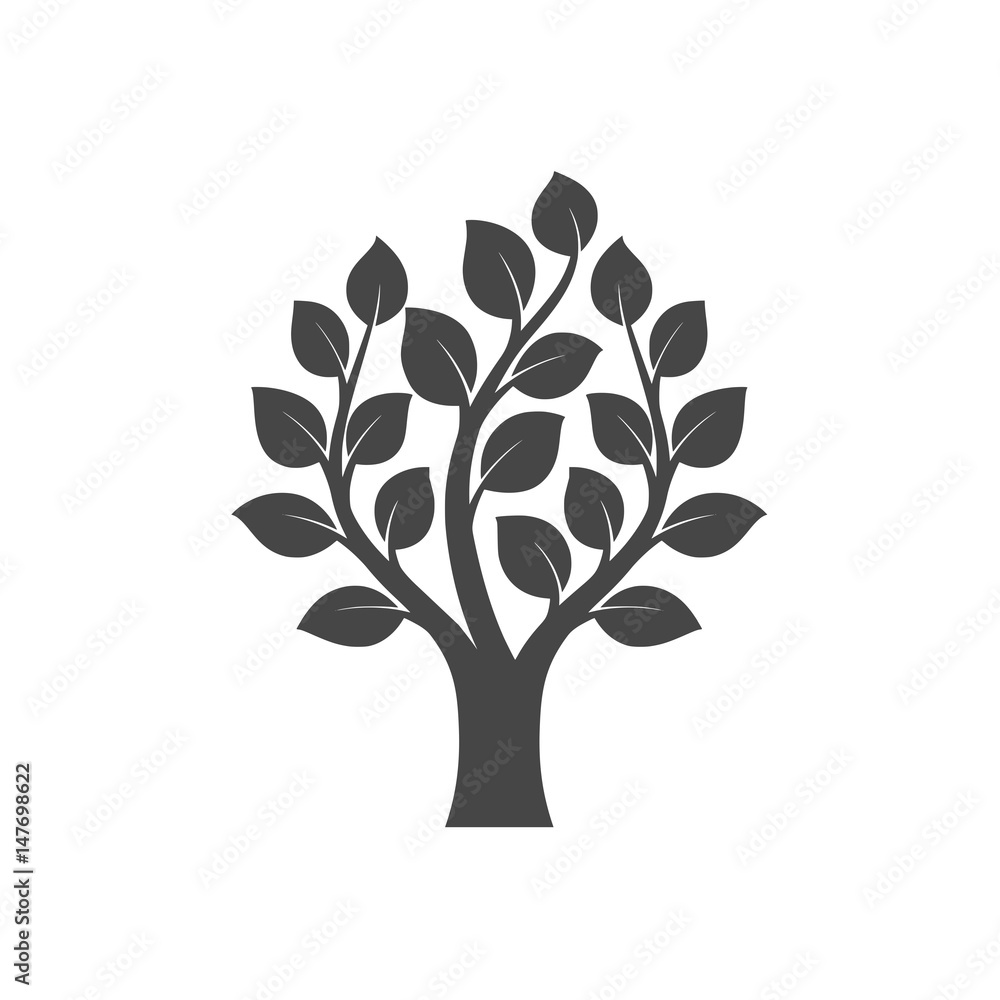 Simple tree - Illustration Stock Vector | Adobe Stock