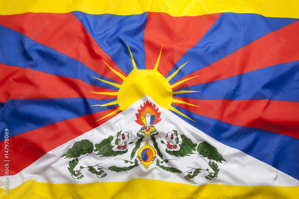 Flag of Tibet Stock Photo | Adobe Stock