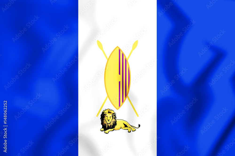 Flag of Buganda Kingdom. 3D Illustration. Stock Illustration | Adobe Stock