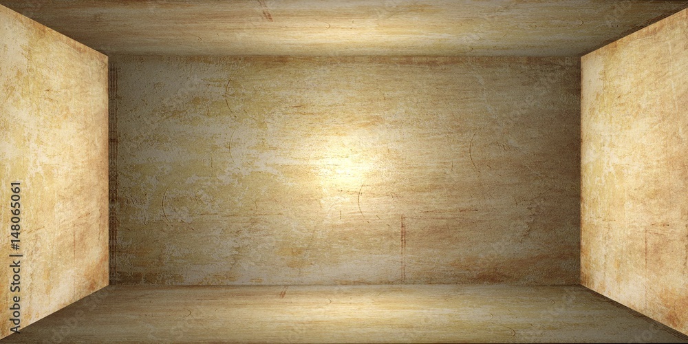 Empty 3d room, empty box, 3d background Stock Illustration | Adobe Stock