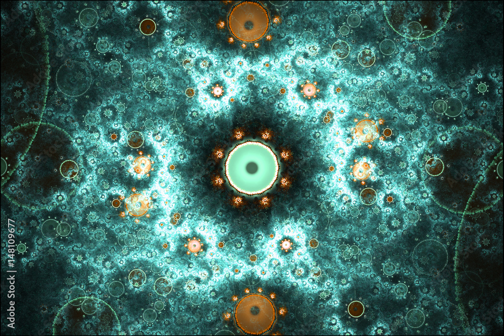 Beautiful fractal render can illustrate imagination daydreaming or ...
