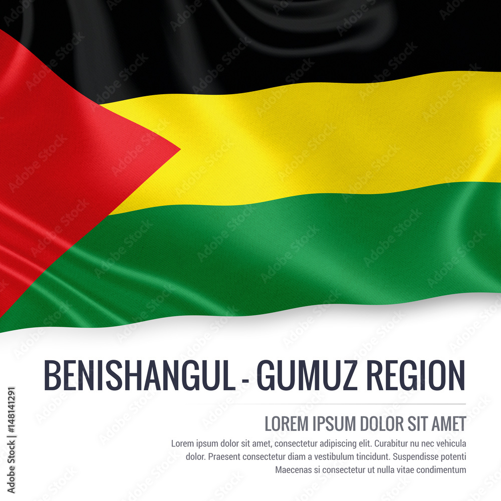 Benishangul-Gumuz Region flag. Flag of Ethiopian state Benishangul ...