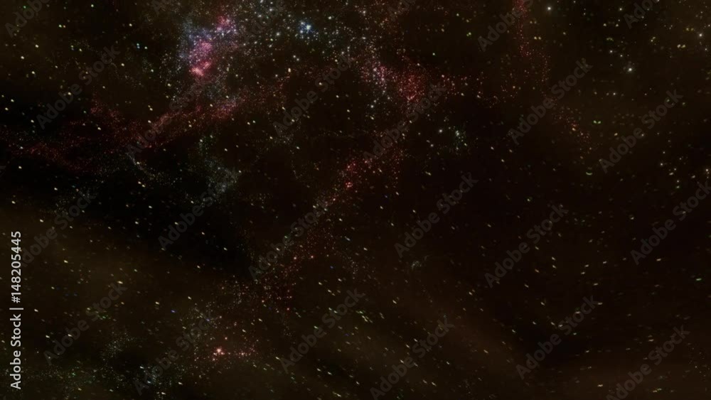 Space 2251: Traveling through star fields in deep space (Loop). Stock ...