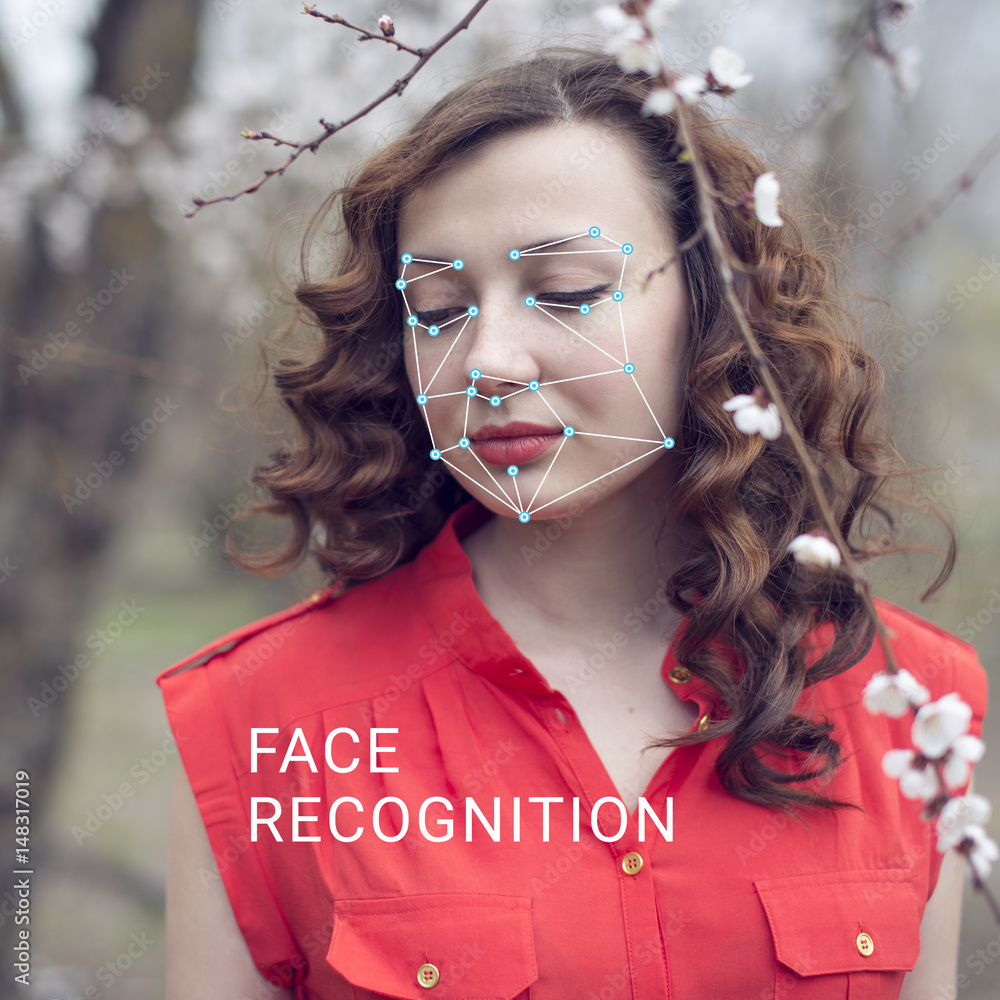 Recognition of female face. Biometric verification and identification ...