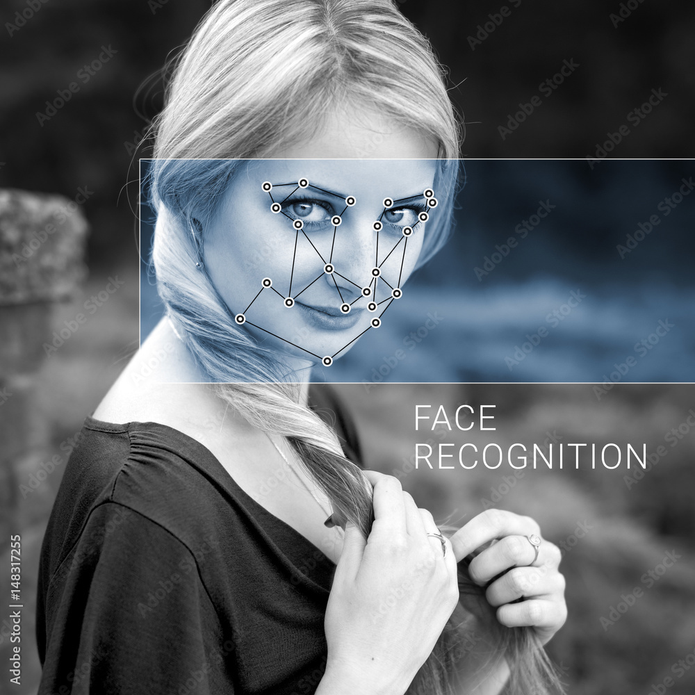 Recognition of female face. Biometric verification and identification ...