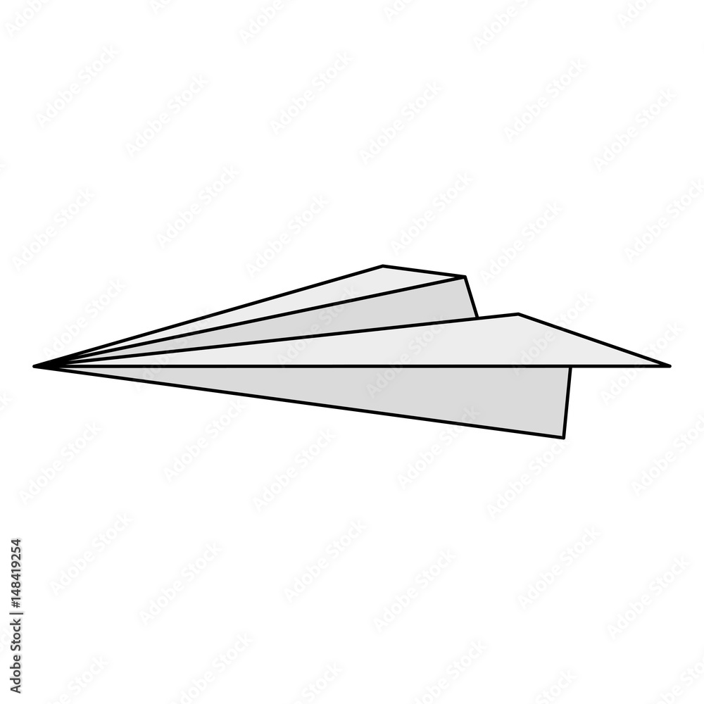 colorful graphic airplane of paper toy vector illustration Stock Vector ...