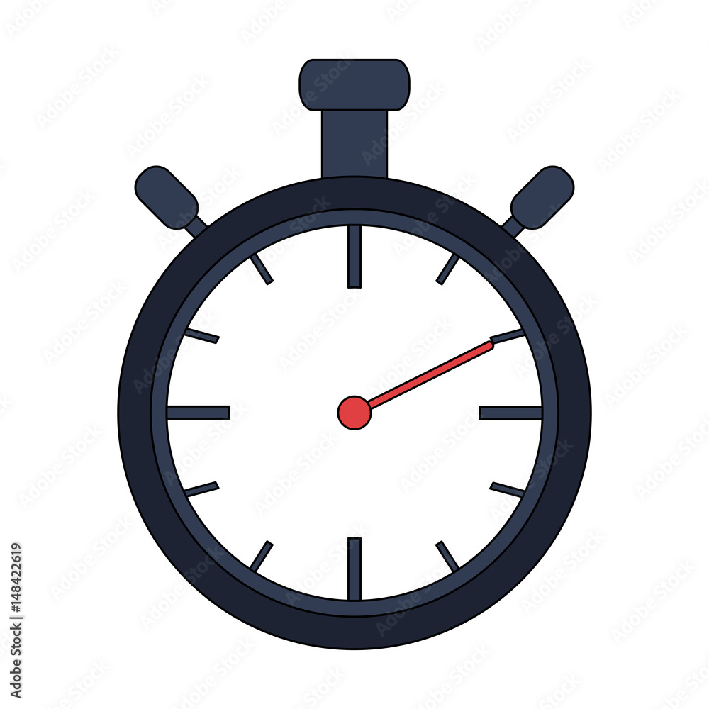 color image cartoon stopwatch graphic vector illustration Stock Vector ...
