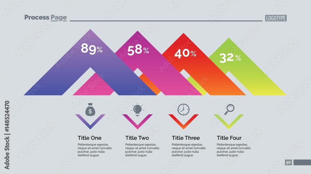 Angles Diagram Slide Template Stock Vector | Adobe Stock