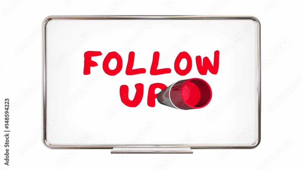 Follow Up Next Steps Return Visit Call Again 3d Animation Stock Video ...