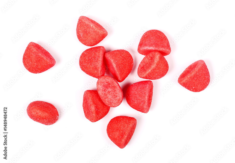 Red jelly candy isolated on white background Stock Photo | Adobe Stock