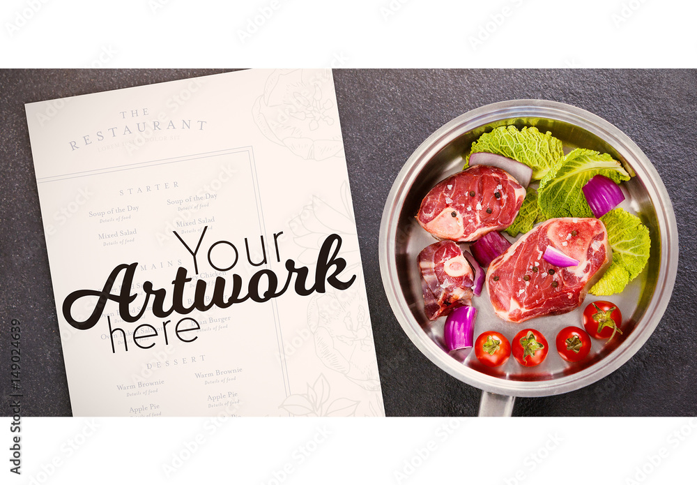 Cooking Mockup Template 3 Stock Template | Adobe Stock