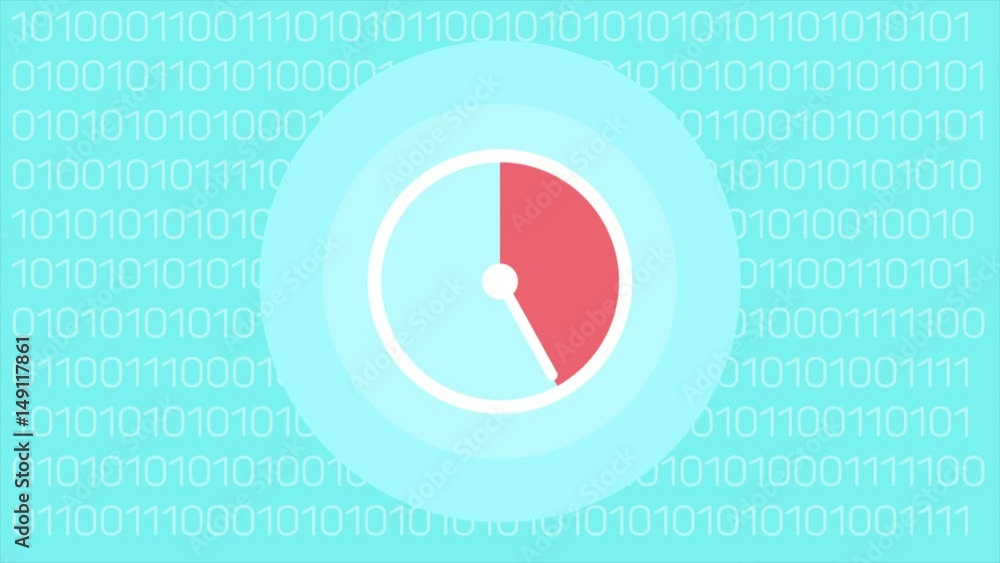 Stopwatch animated icon. Clock with moving arrows. Time run. Cartoon ...