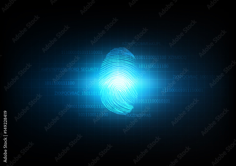 Abstract technology background for security and privacy system with ...