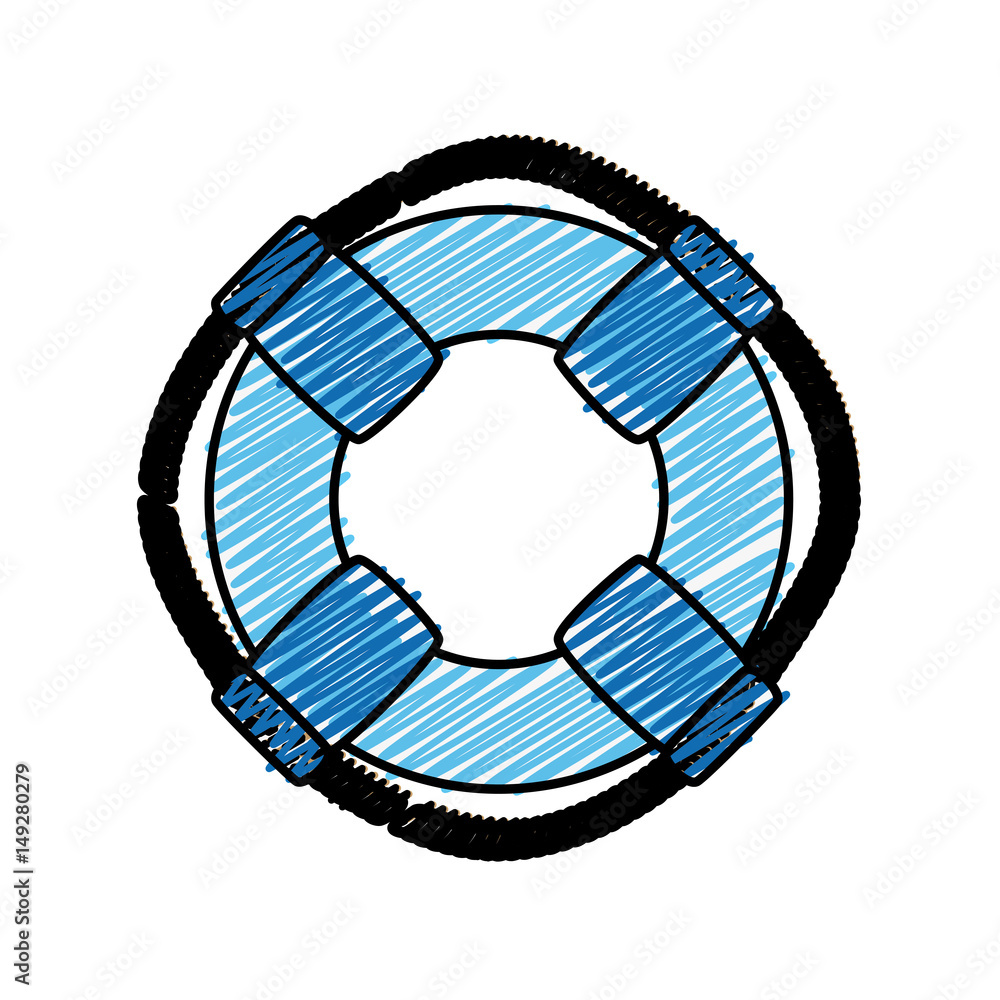 safety float icon over white background. vector illustration Stock ...