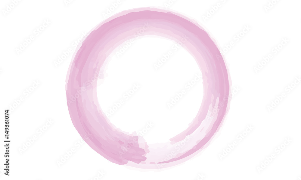 Baby pink circle enso Stock Vector | Adobe Stock