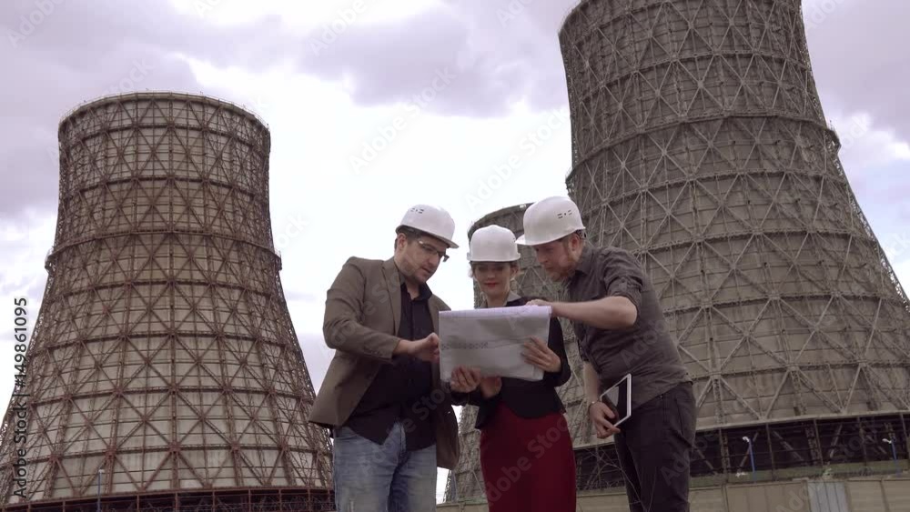 Video „group of architects discussing a construction plan on the ...