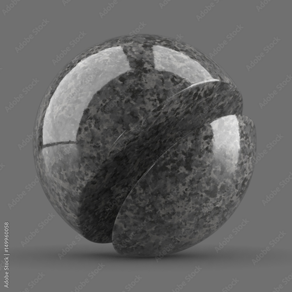 Granite Black Stock 3D asset | Adobe Stock