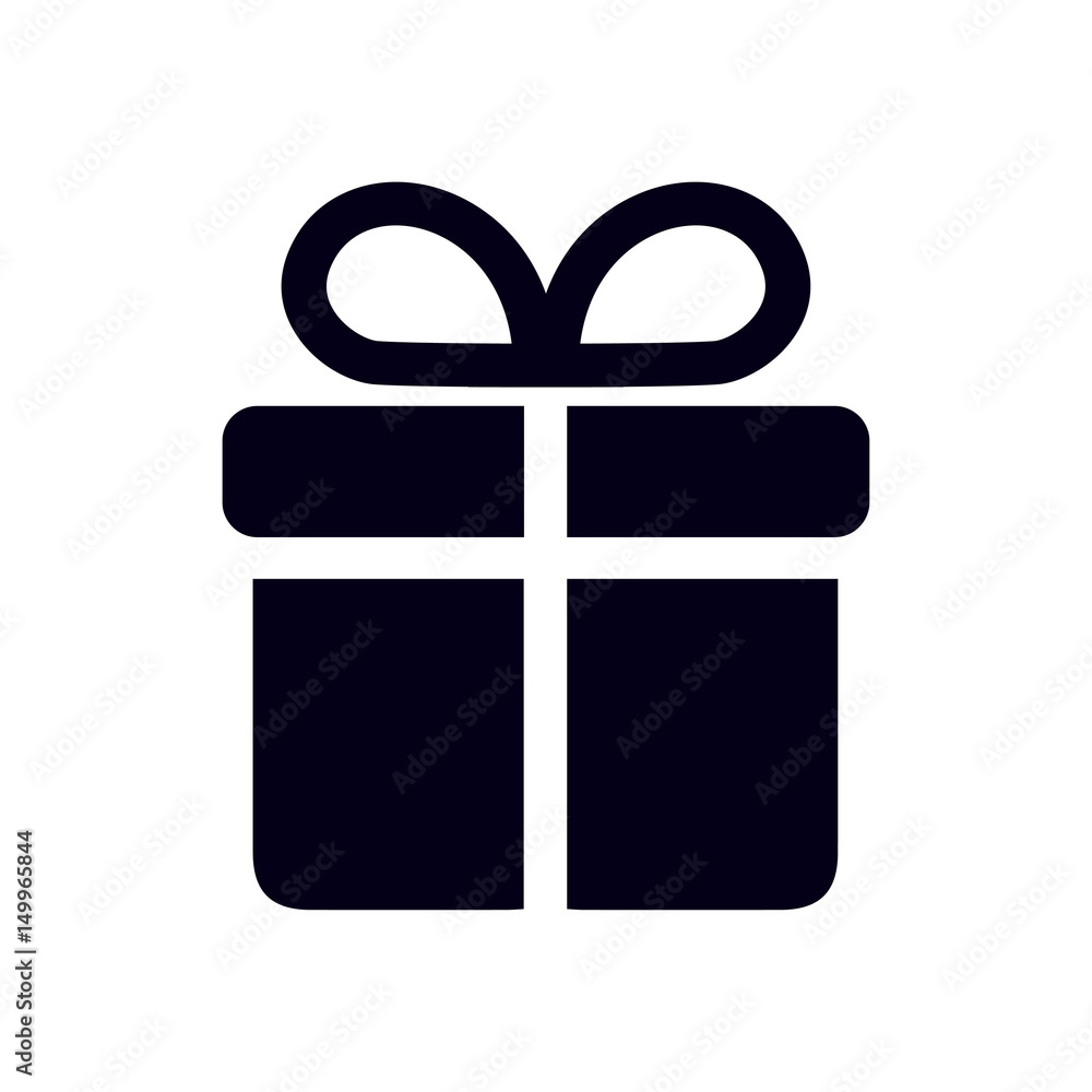 Gift box icon. Present - a personal offer. Gift wrapping. Stock ...
