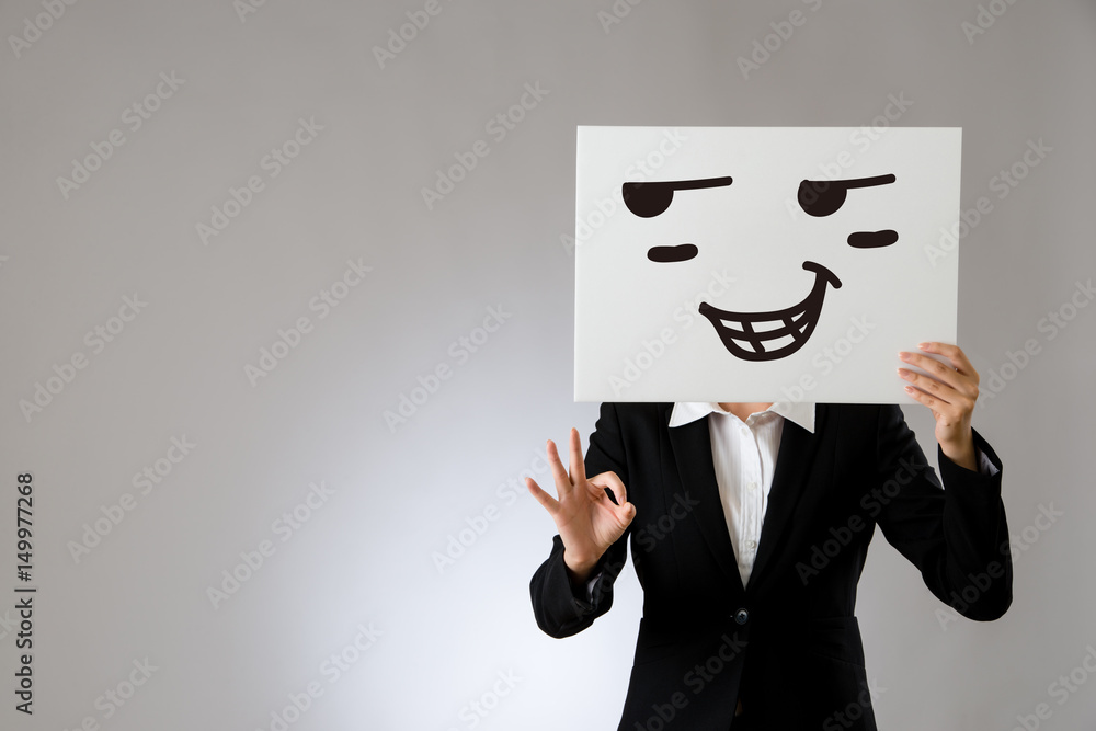proud expression on blank white billboard Stock Photo | Adobe Stock