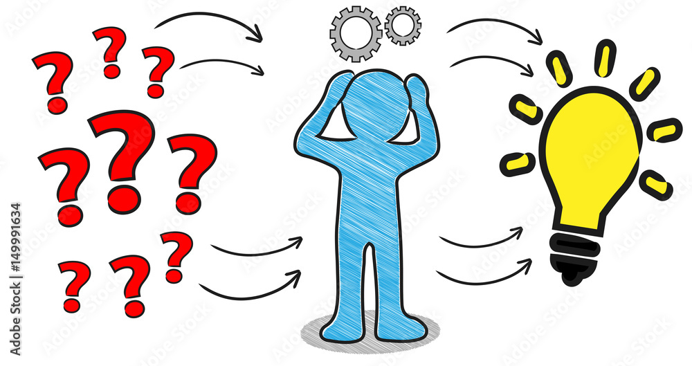 Problem Lösung Stock Illustration | Adobe Stock